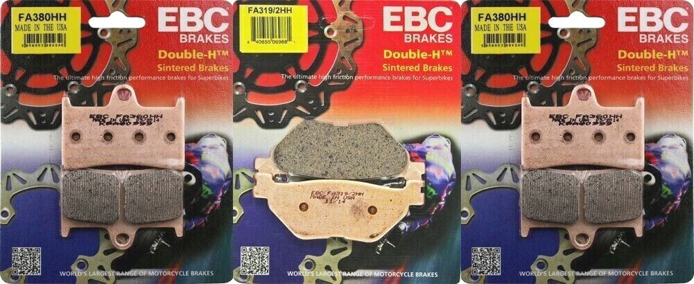 EBC HH FA380HH front & FA319/2H rear brake pads set Yamaha XT1200Z ...