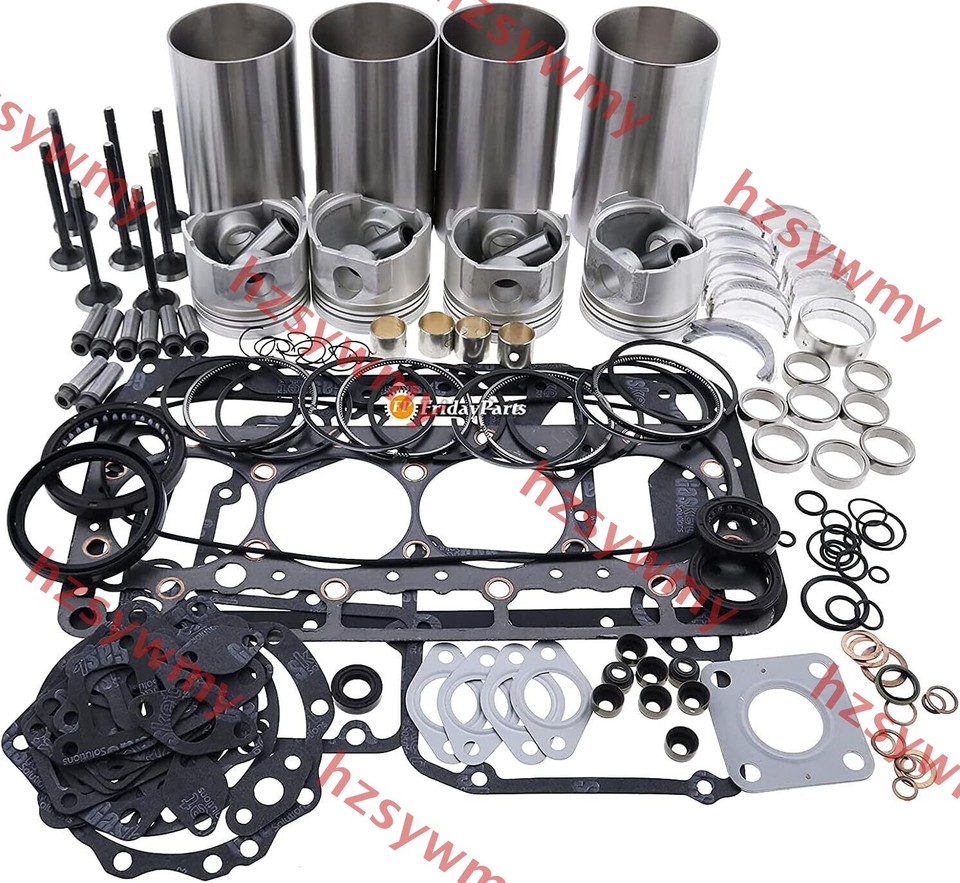 V3800 V3800DI-T V3800-T Overhaul Rebuild Kit Compatible for Kubota ...