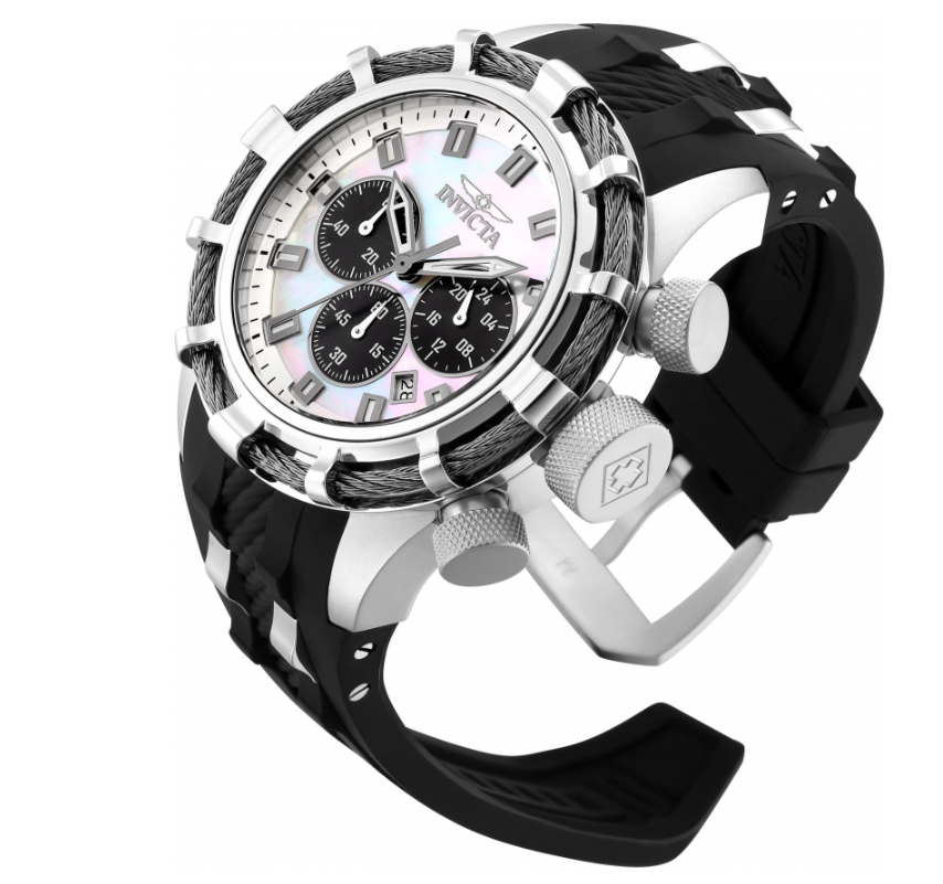 Invicta Bolt Sport Men's 50mm Mother of Pearl Panda Dial Chronograph ...