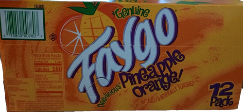 Faygo Pineapple Orange 12oz 12 Can Case | eBay