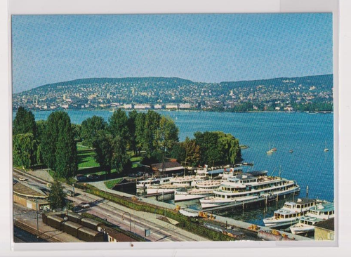 Vintage Zuerich Werft Wollishofen Stadt u. Zuerichberg Binnenschiff | eBay