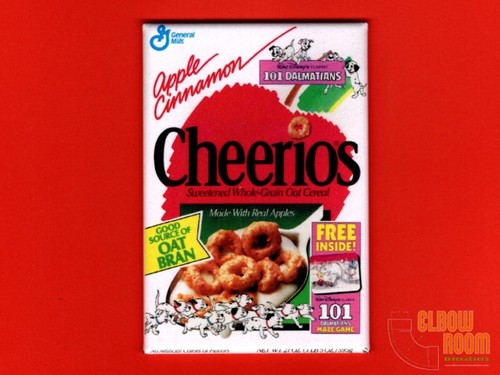 Apple Cinnamon Cheerios cereal vintage box art 2x3" fridge/locker ...