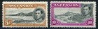 Ascension 1938-53 5s & 10s perf 13 SG 46a & 47a hinged mint (cat. £103 ...