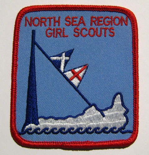 Girl SCOUT OVERSEAS,NORTH SEA REGION PATCH Badge USAGSO Europe Norway ...