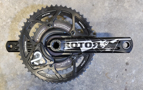 Rotor 2INpower Dual Power Meter Road Crankset BB30 Spindle 175mm 50/34t ...
