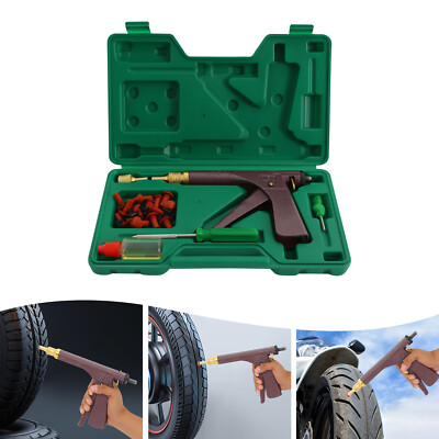 Tire Plugger Tubeless Tire Wheel Repair Gun Kit Mushroom Plug Probe ...