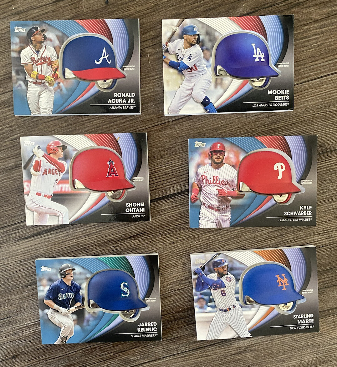 Six Commemorative Batting Helmet Card | eBay