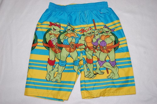 Toddler Boys Swim Trunks TEENAGE MUTANT NINJA TURTLES Teal Yellow SIZE ...