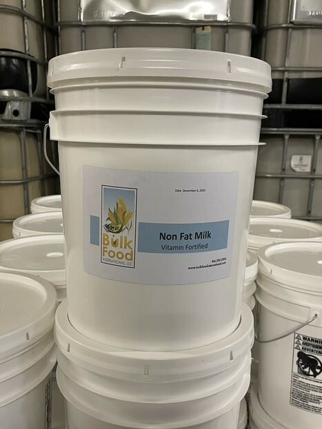 BULK FOOD-Instant Non-Fat Powdered Milk-5 Gallon Bucket-Long-Term ...