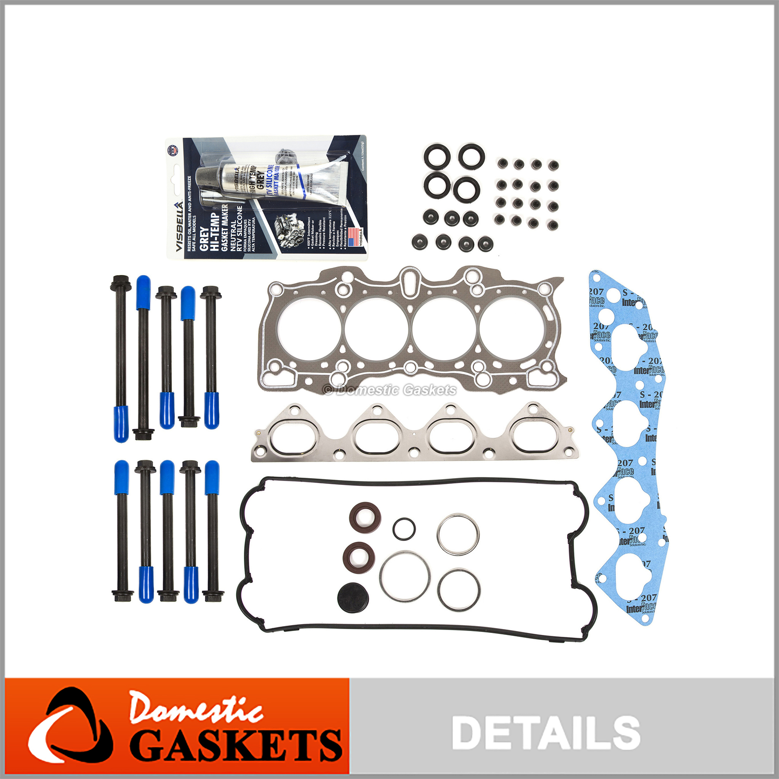 Fits 97-01 Honda CR-V 2.0 16-Valve DOHC Head Gasket Set Bolts B20B4 ...