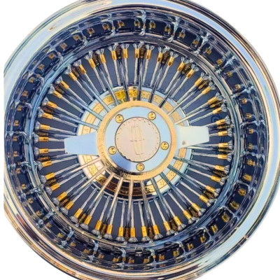 Zenith Style 13x7 Rev 72 Straight Gold Nipples/Hub Ring Lowrider Wire ...