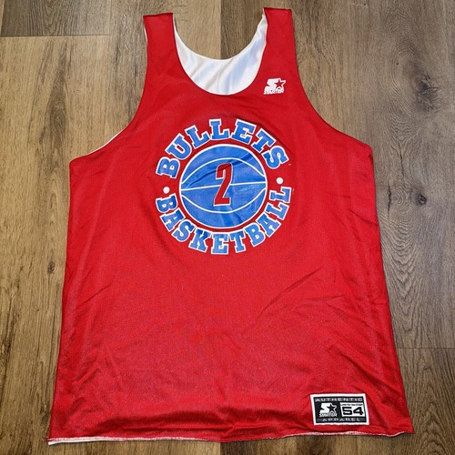 Washington Bullets Jersey Starter Chris Webber #2 Practice Reversible ...