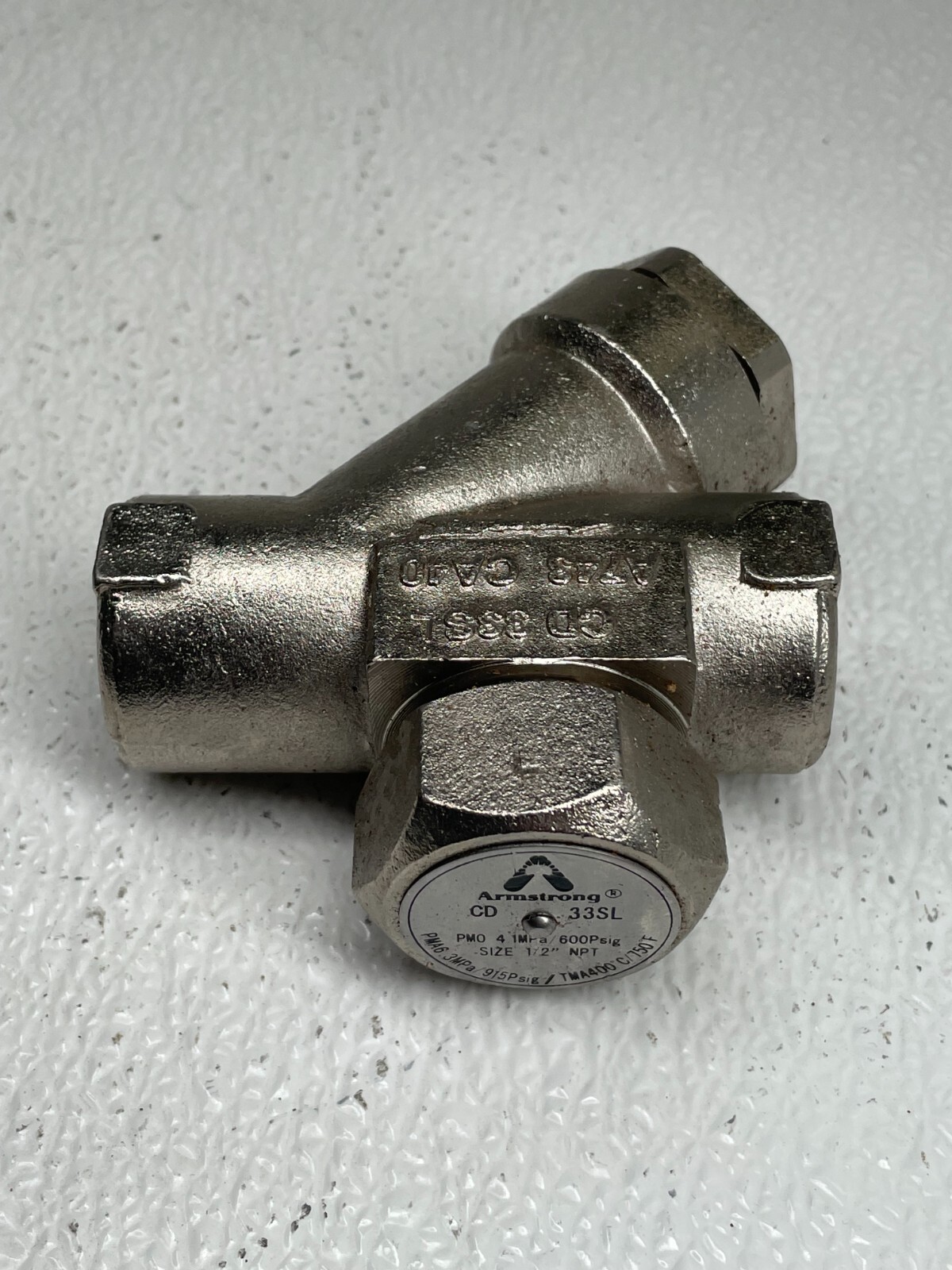 ARMSTRONG CD-33SL Disc Trap 1/2" NPT Thread 600-Psi with Integral ...