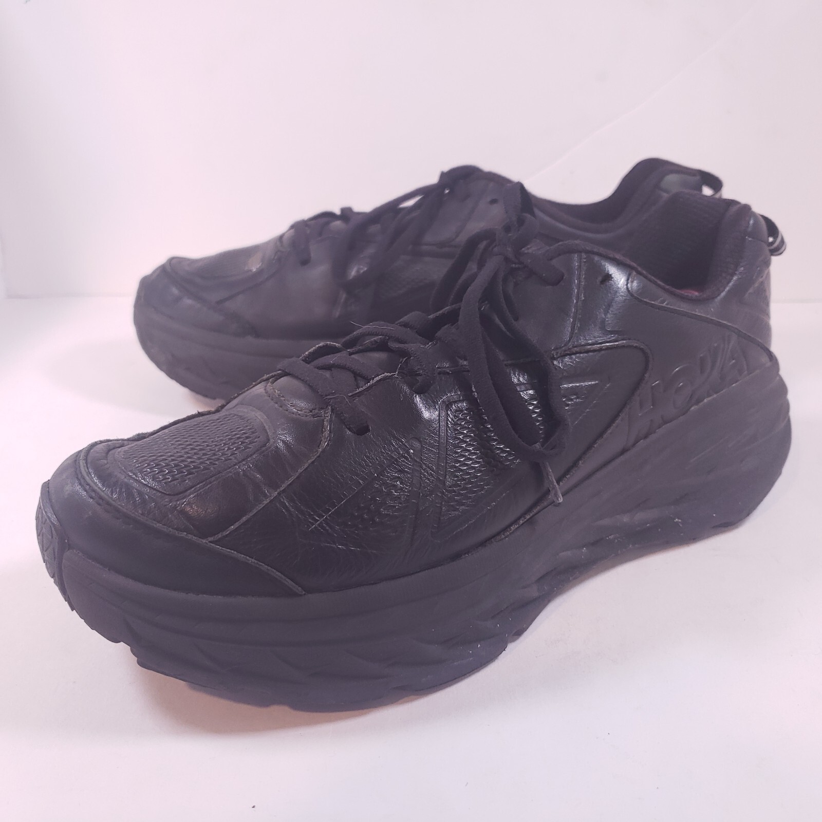 Hoka Men's One One Bondi Leather Walking Shoes Size 9… - Gem