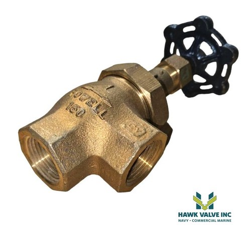 POWELL 1" CL 150 NPT Union Bonnet Rising Stem Bronze Angle Valve (Fig ...