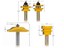 Round Over-Ogee 4 Bit Cabinet Door Router Bit Set - 1/2" Shank - Yonico ...