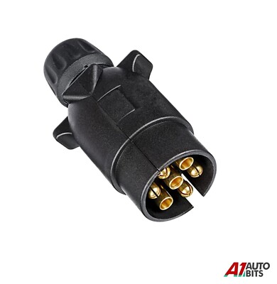 7 pin 12n Plastic Plug Black Towing 7 pin Electrical Plug Trailer ...