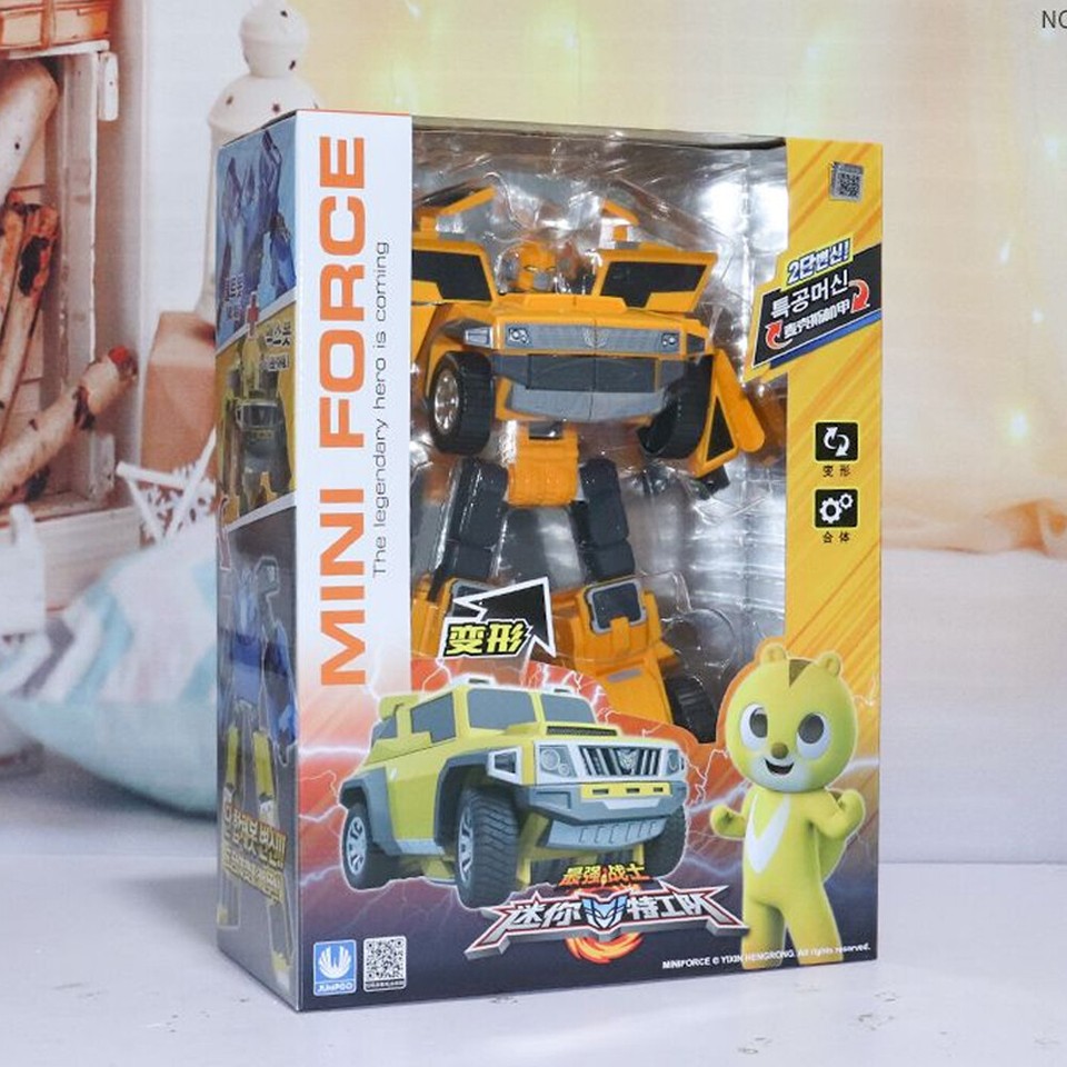 Miniforce Ranger Trans Max Bot Yellow Transforming Robot SUV Car Boy ...