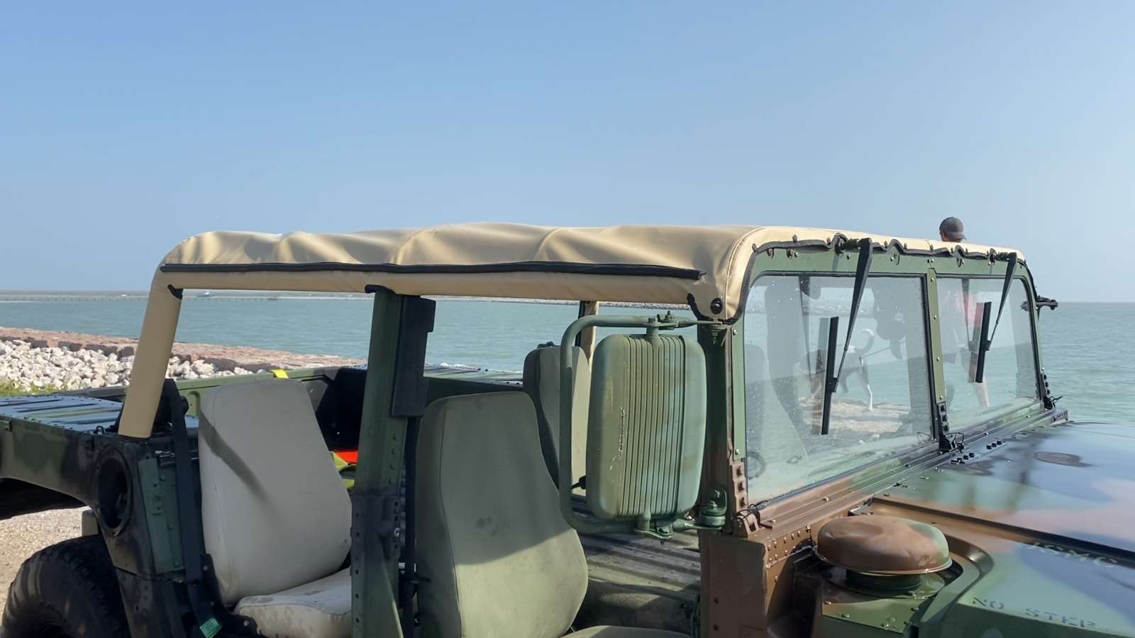 TAN CONVERTIBLE CANVAS SOFT TOP MILITARY HUMVEE M998 REMOVE / INSTALL ...