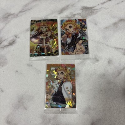 Demon Slayer: Kimetsu No Yaiba Wafer Rengoku Kyojuro Sr Set Roses | eBay