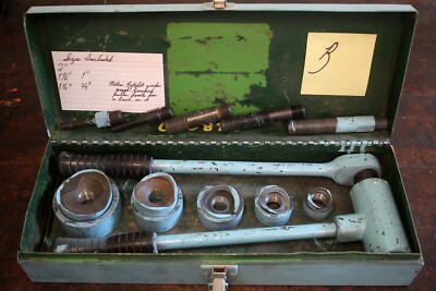 Greenlee Ratcheting Knockout Set 1804 B 2", 1", 1-1/2", 1-1/4", 3/4 ...