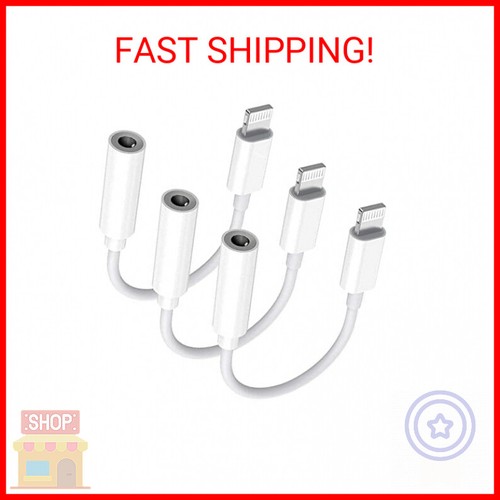 Lightning to 3.5 mm Headphone Jack Adapter, [Apple MFi Certified] 3 Pack iPhone | eBay