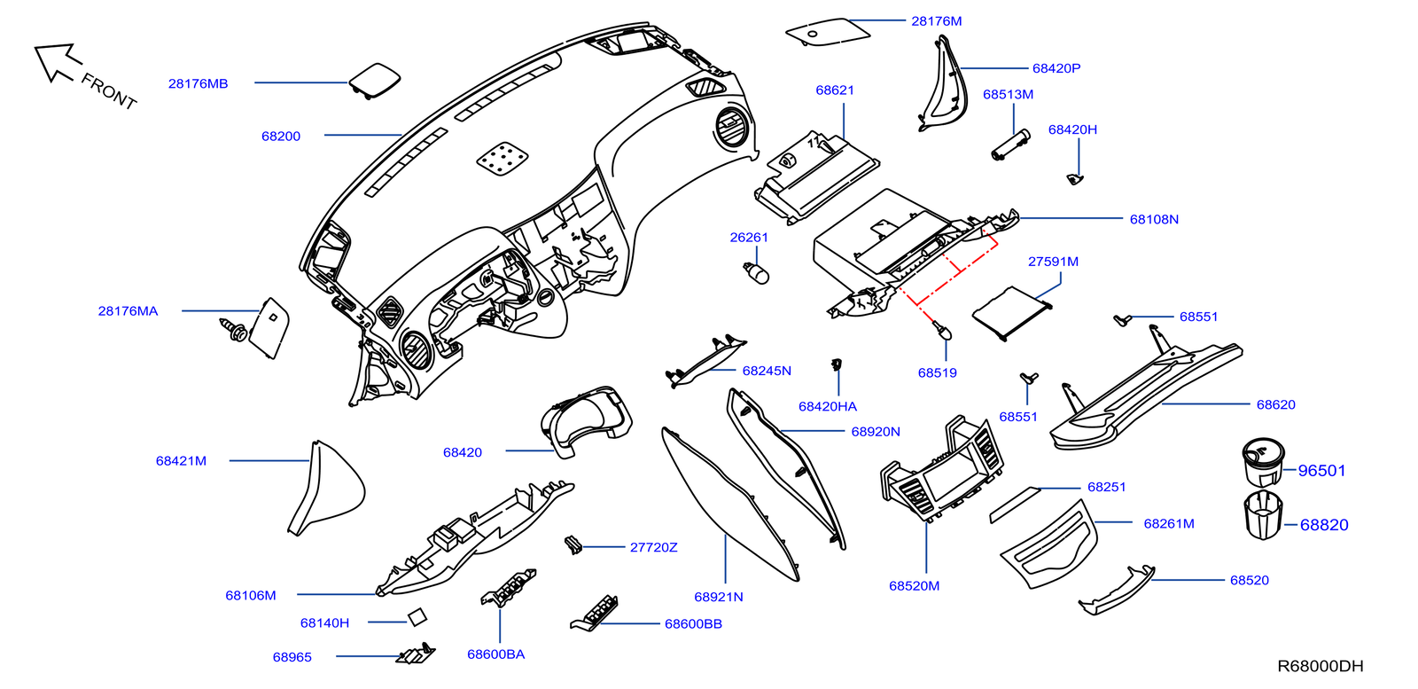 Nissan/INFINITI 68260-9PM6D Lid Cluster. . | eBay