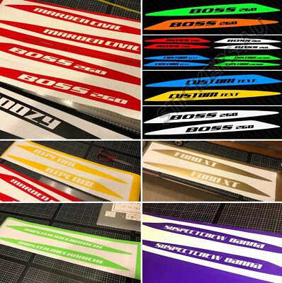 FORD FALCON BOSS 290 / 302 CUSTOM TEXT BONNET BULGE STICKER KIT FG / GS ...