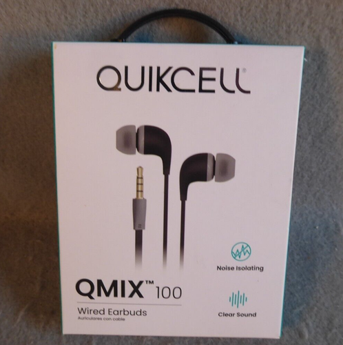 Quikcell Omi Wired Ear Buds Noise Isolating Microphone Remote QMIX100 ...