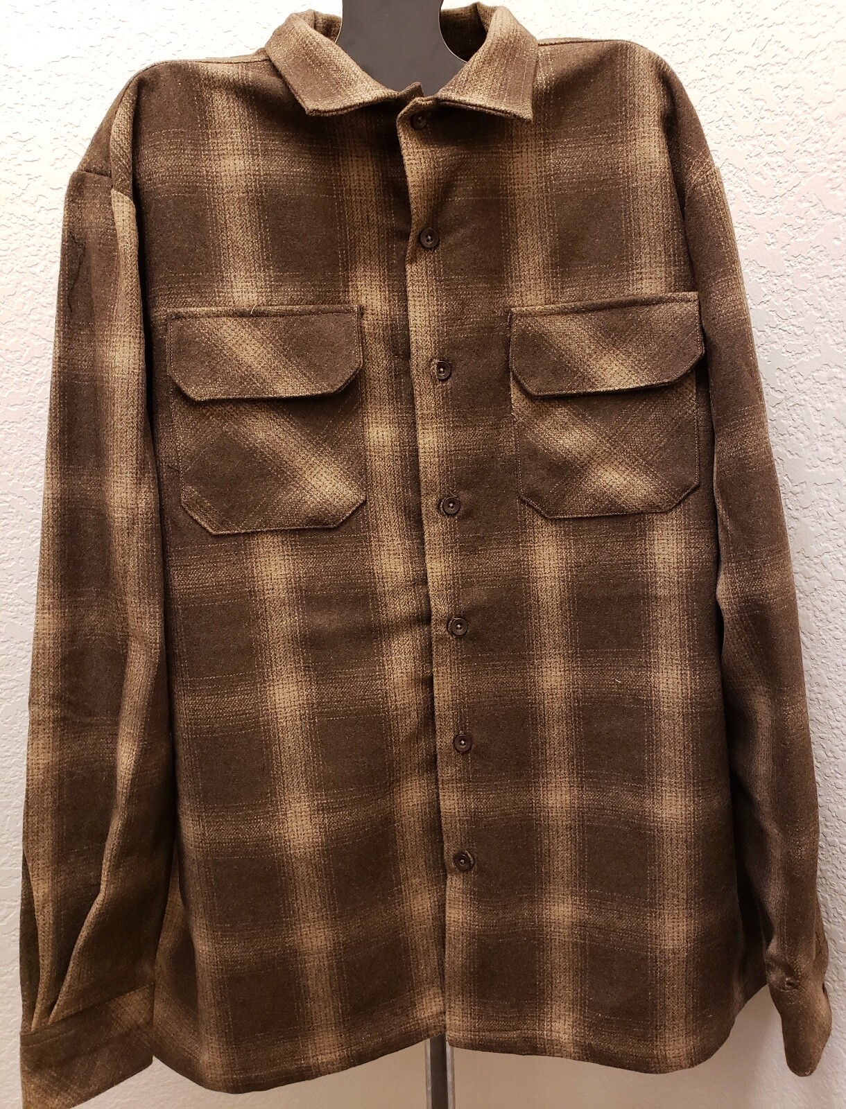 FB County Super Heavyweight Wool Blend Long Sleeve Shirt Flannel Cholo ...