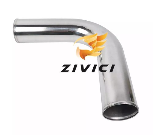 90 Degree102mm 4" inch Aluminum Intercooler Intake Pipe Piping Tube L ...