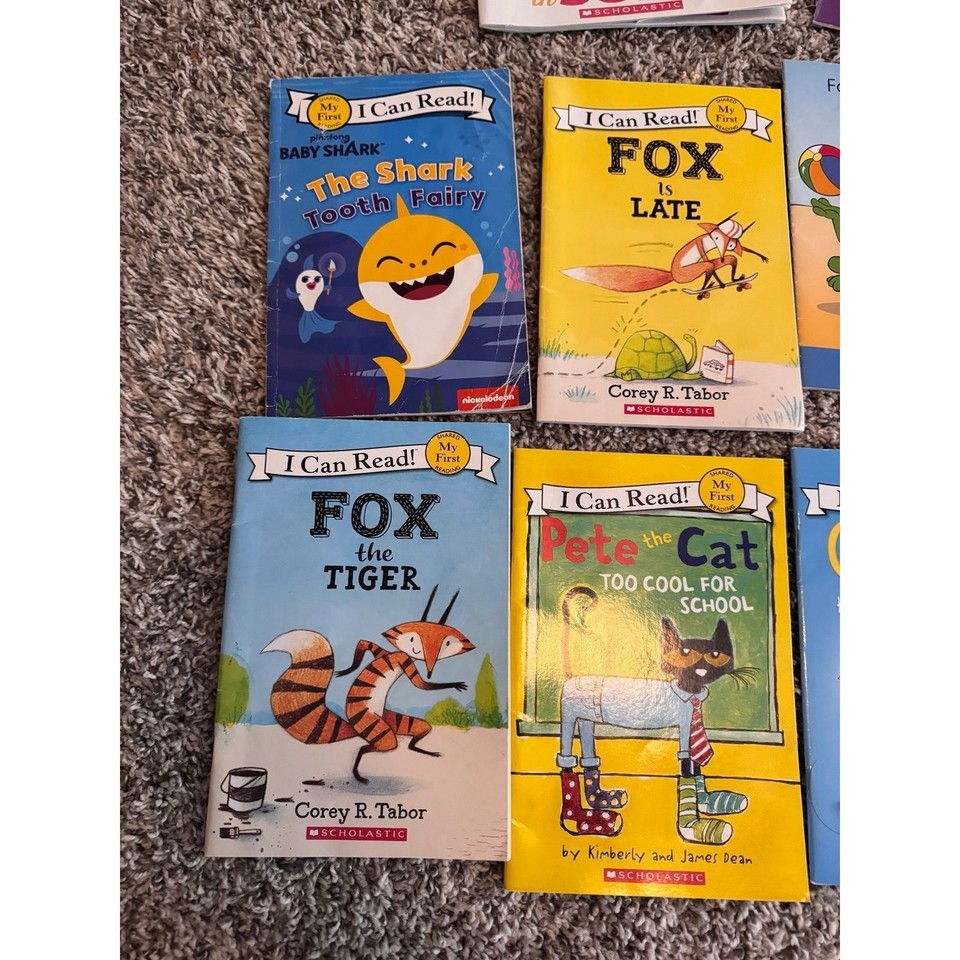 Scholastic My First I Can Read Books Lot of 10 Pete the Cat Baby Shark ...