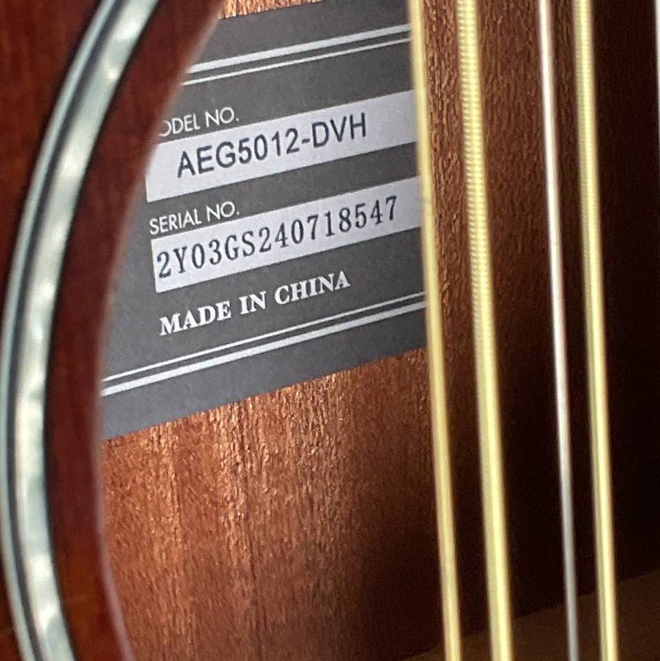 Ibanez AEG5012 12-string Cutaway Acoustic-Electric Guitar - Overset ...