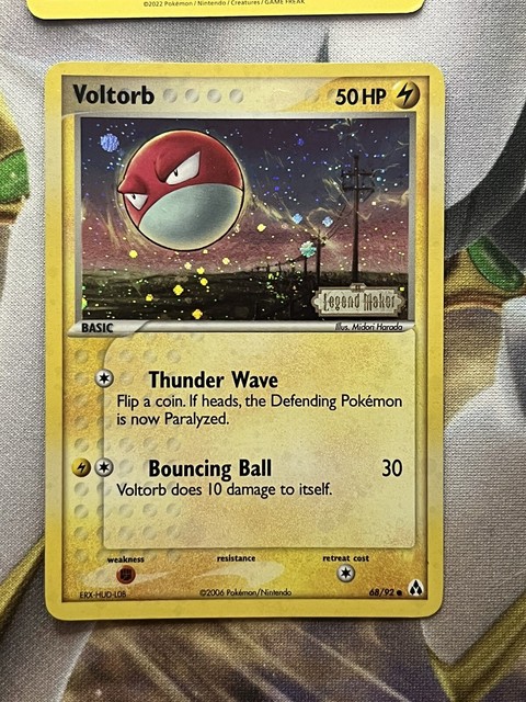 Pokémon TCG Voltorb EX Legend Maker 68 Reverse Holo Common for sale ...