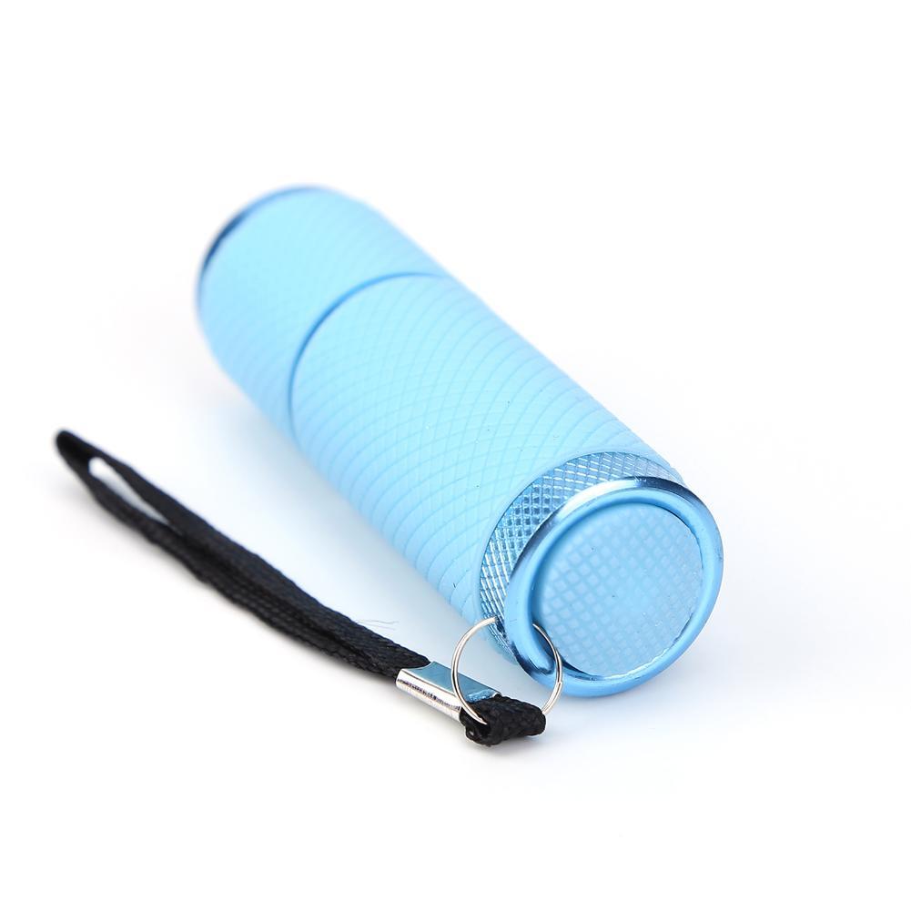 9LED Mini Flashlight Camping Light Waterproof Aluminum Alloy Torches ...