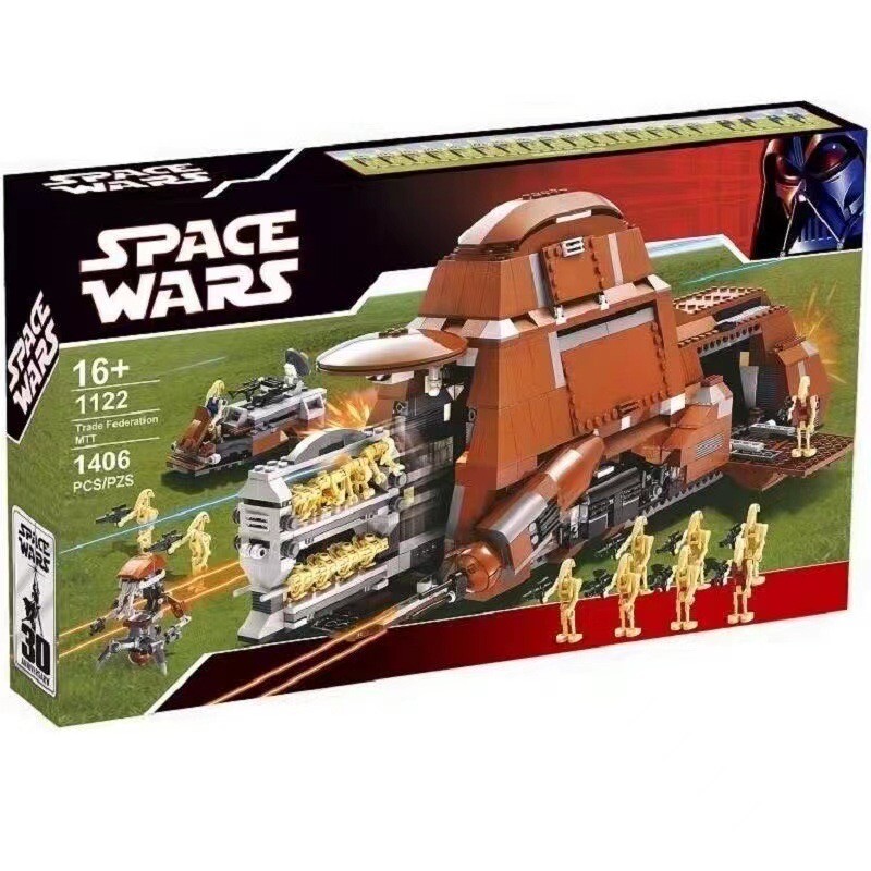 Building Blocks Star Wars Trade Federation Transport MTT Kit MOC Gift ...