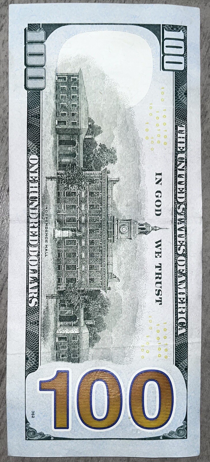 Hundred Dollar Bill Rare Low Serial Number Five Zeros Consecutive 100 ...