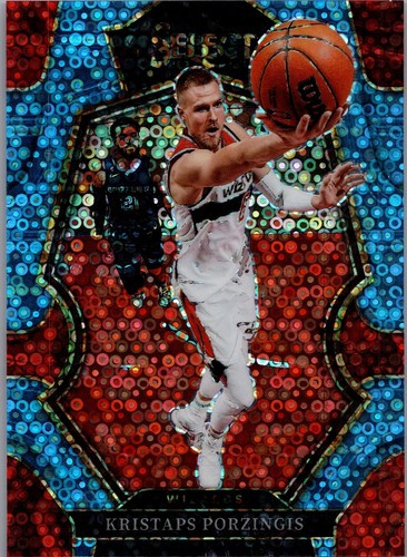 2022-23 Panini Select #104 Kristaps Porzingis Light Blue Disco Prizms ...