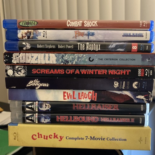 16 Films Horror Exploitation Blu-ray LOT Arrow Vinegar Syndrome Troma ...