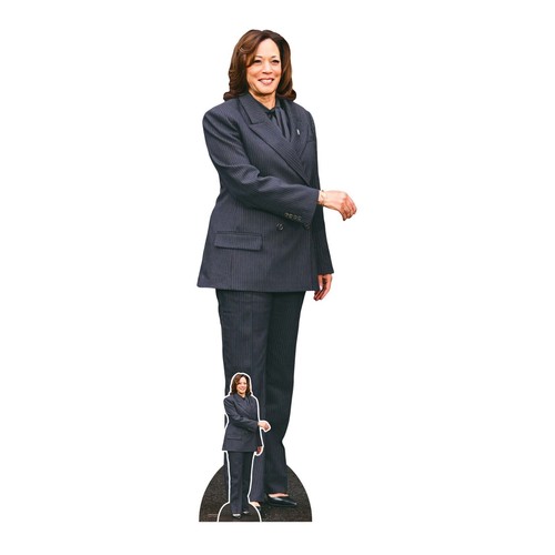 Kamala Harris Handschlag Lifesize Pappfigur mit Kostenlosen Mini ...