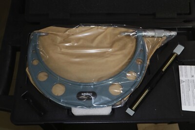 MItutoyo 175-200mm 0.01mm 0.75mm tip Outside Blade Micrometer + Setting ...