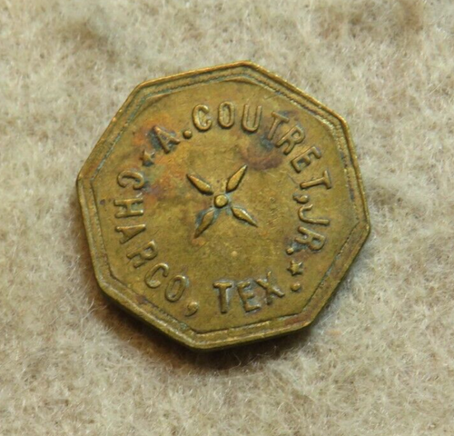 CHARCO. TEX. A. COUTRET, JR. 5 TEXAS TOKEN | eBay