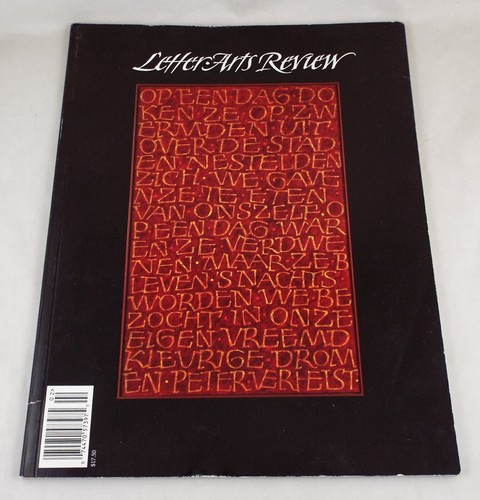 LETTER ARTS REVIEW MAGAZINE: Autumn 2007 Issue~Calligraphic Art ...
