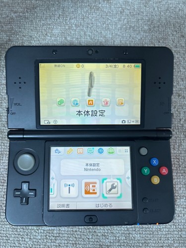 New 3DS black Nintendo Console region Japanese 648 | eBay