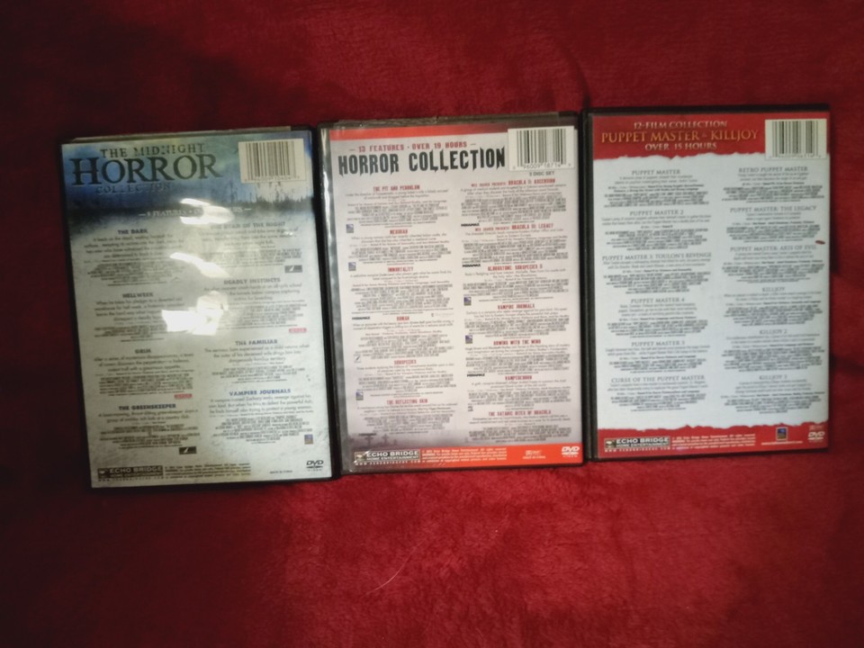 Movies horror (DVD, 8 Discs 3 Sets) Killjoy & Puppetmasters Ect. | eBay