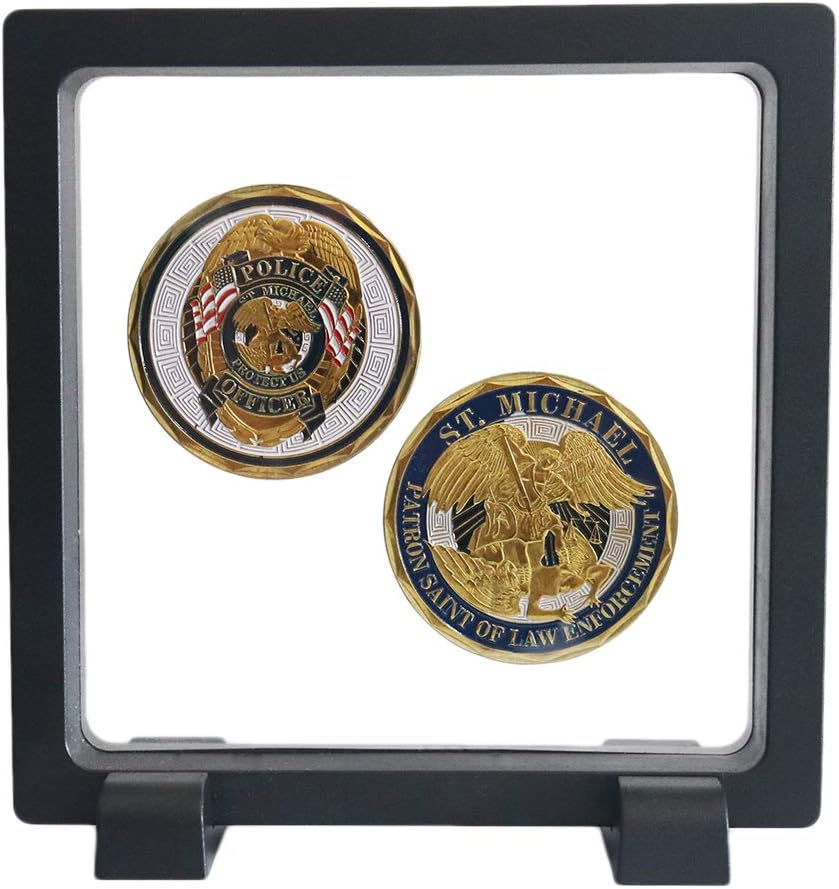 Challenge Coins Display Frame, Clear 3D Floating Holder, Small Shadow ...