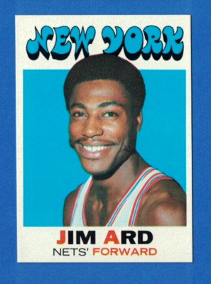 1971 Topps Basketball #191 Jim Ard NM-MT+ MINT New York Nets | eBay