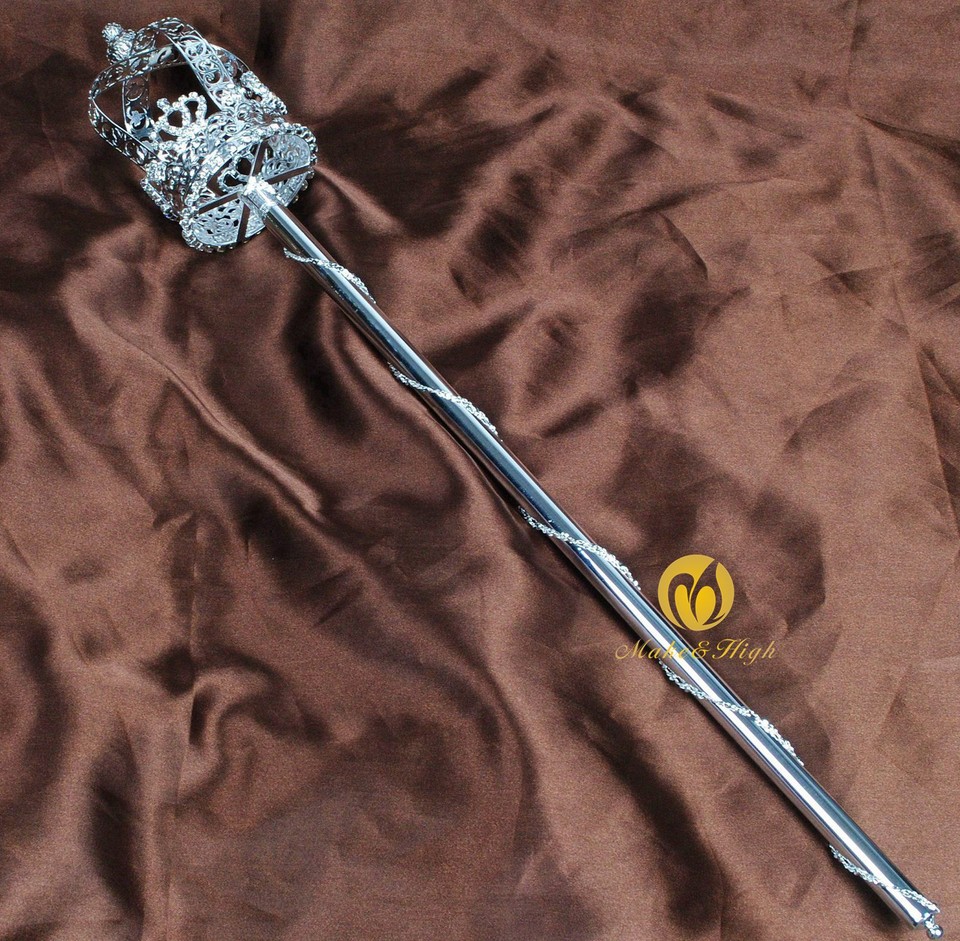 Royal 21" Scepter Wand Bridal Beauty Pageant King Queen Accessories ...