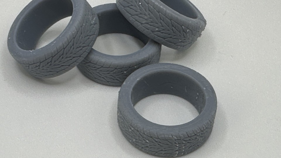 3d Printed 20 Inch Retro “Boyd’s Tri-Fan” Model car Wheels And Tires | eBay