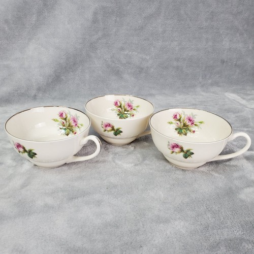 Vintage Hanover China Anniversary Tea Cup Floral Pink Roses Porcelain ...